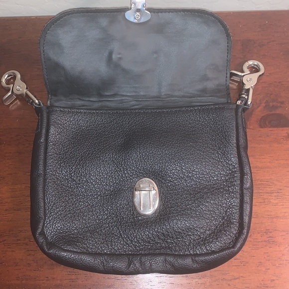 Harley-Davidson | Bags | Harleydavidson Black Leather Studded Push Lock ...